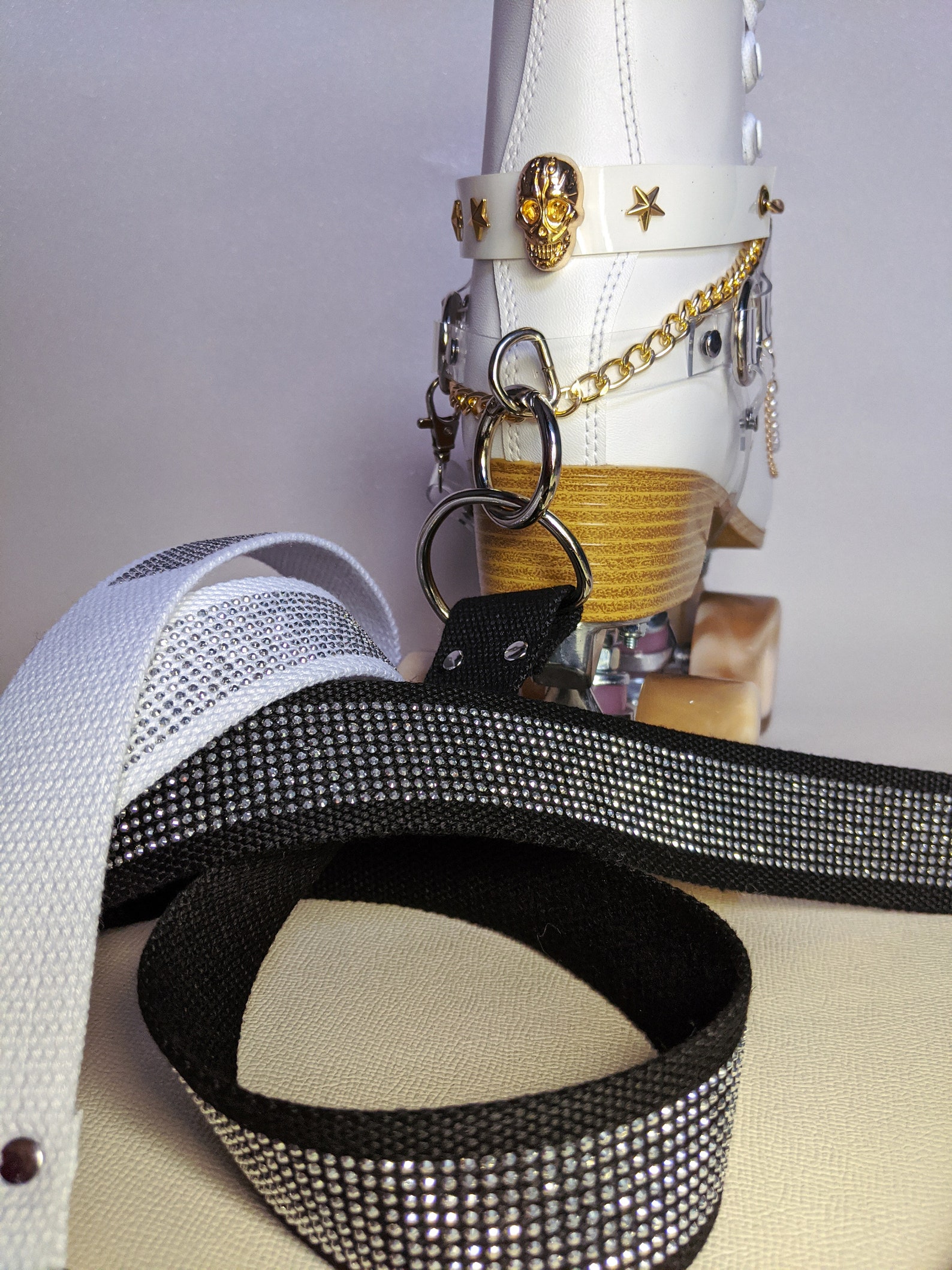 Roller Skate Harness Strap Leash Carry CLEAR Thick Vinyl -FREE SHIPPING ...