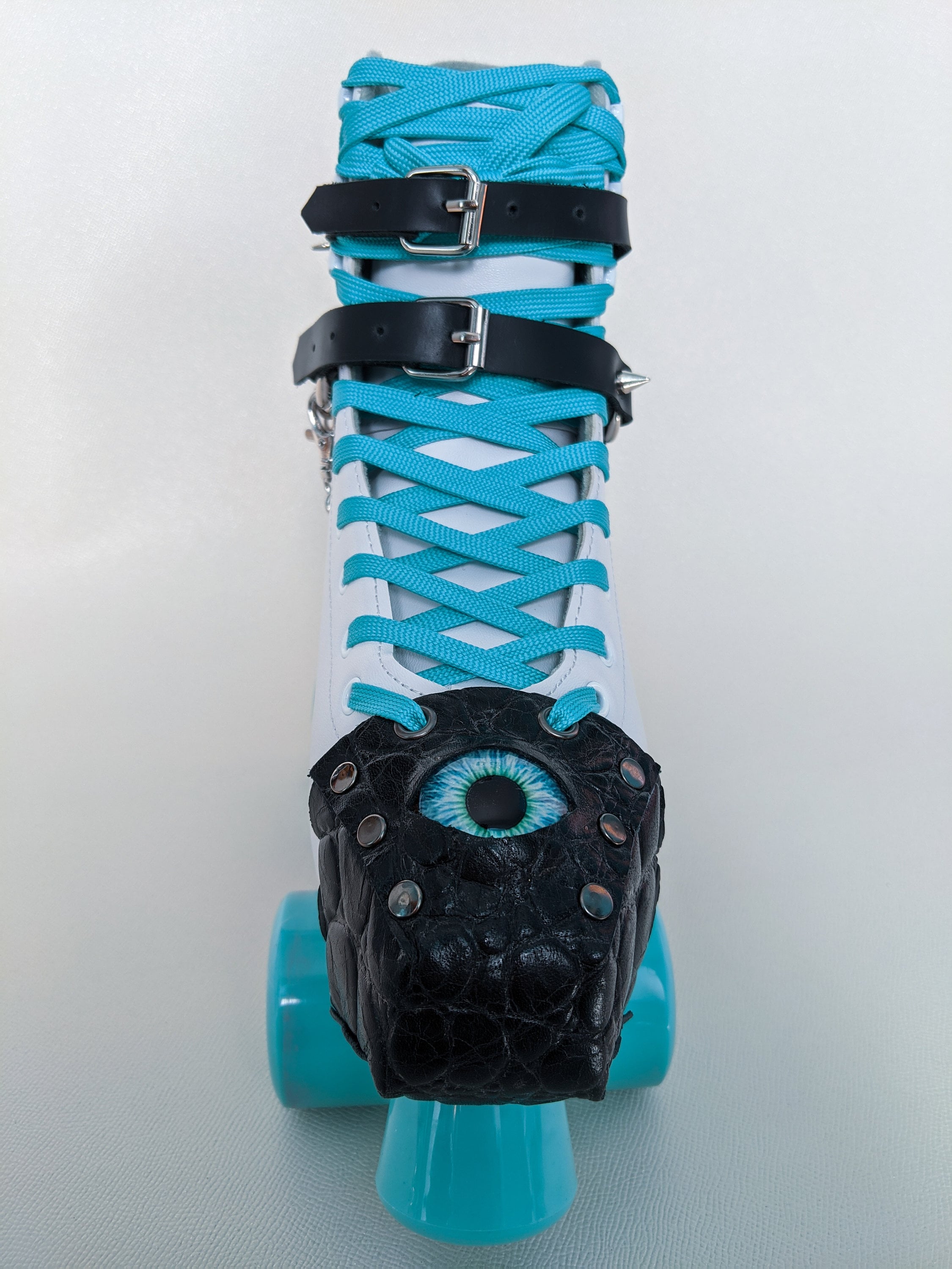 Thick LEATHER Star Pentagram Harness - Roller Skate, Shoe, Boot Straps ...