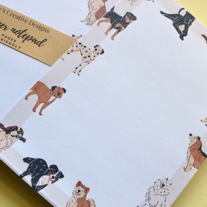Dog Planner Notepad, A5 Dog Notes Planner, to Do List, Dog Illustration ...