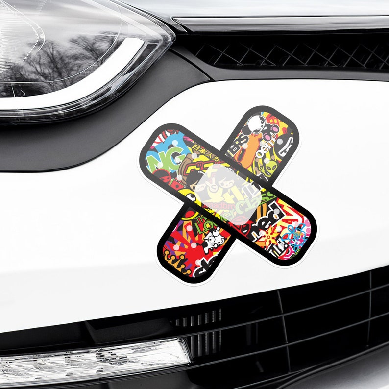 Sticker Bomb Plaster Car Sticker Covers a Scratch or Dent, Car/laptop ...