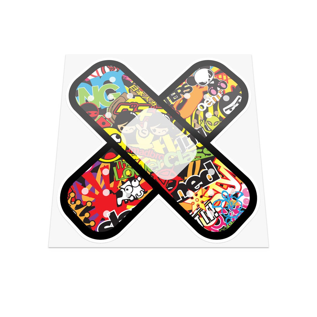 Sticker Bomb Plaster Car Sticker Covers a Scratch or Dent, Car/laptop ...