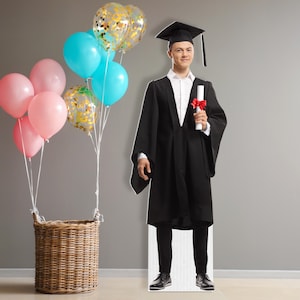 Custom Life Size Cardboard Cutout, Graduation, Birthday Party Props, 1 ...