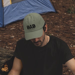 Personalized Dad Baseball Cap W/ Title, Est. Year - 12 Colors, 12 ...