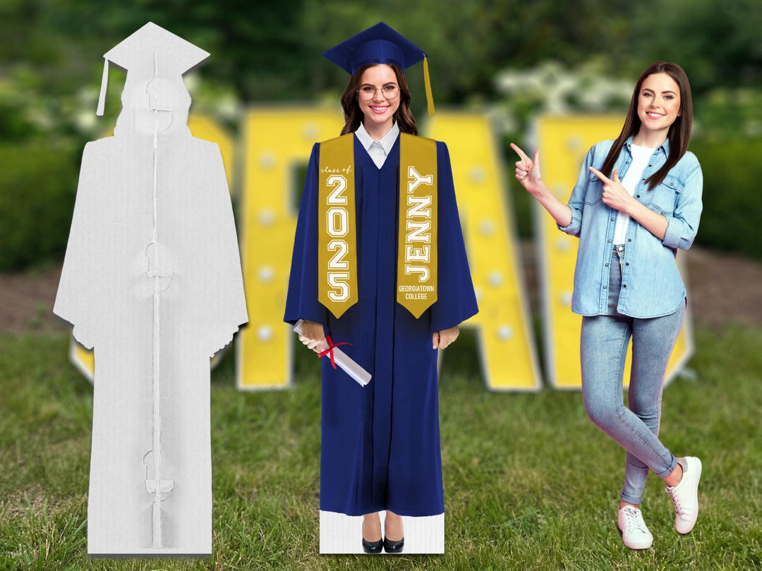 Custom Life Size Cardboard Cutout for Graduation, Upload Your Face ...