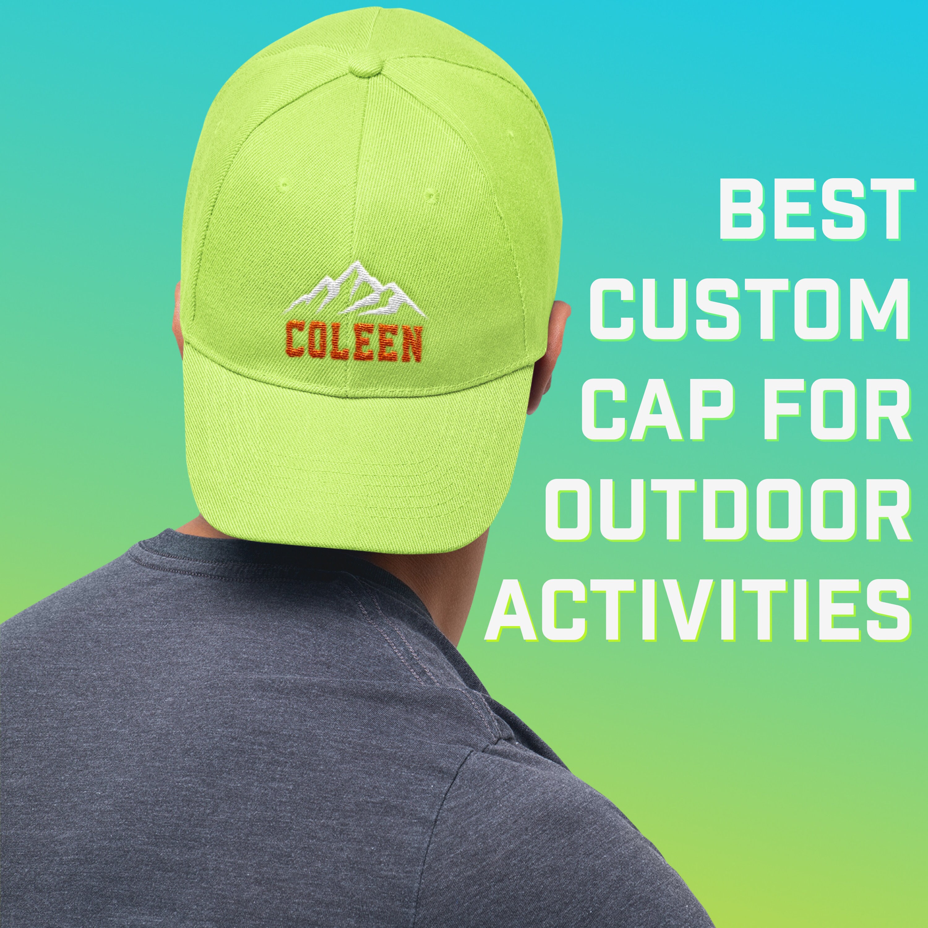 Custom Embroidered Baseball Cap for Men & Women - 35 Icons, 24 Cap ...