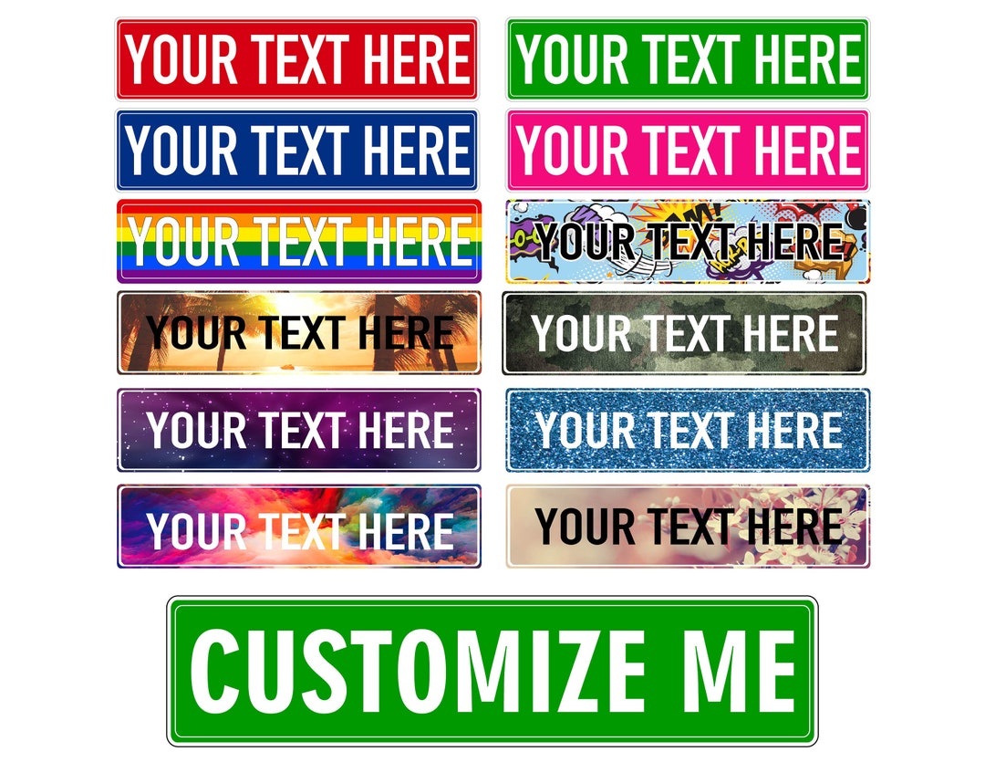 Custom Street Sign - 2 Sizes, Parking Signs | Personalized Gifts for ...