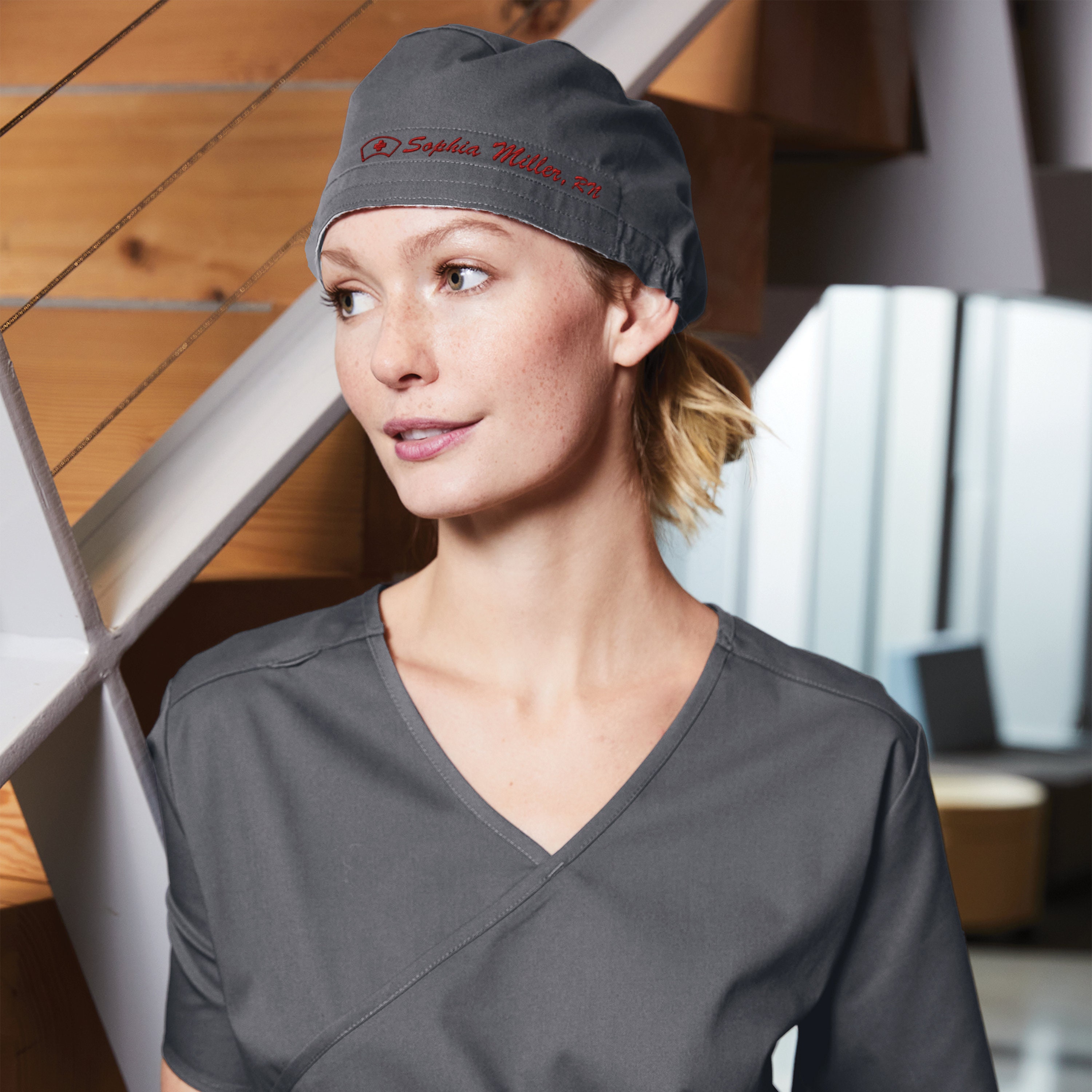 Personalized Embroidered Unisex Scrub Cap W/medical Specialty - Etsy