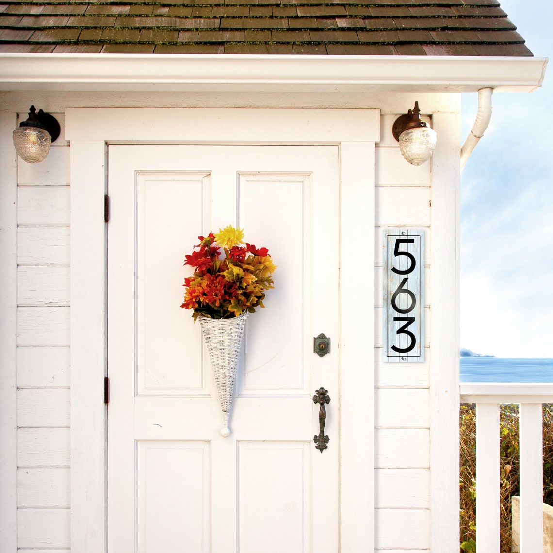 Personalized House Numbers, Address Sign, Vertical Outside Sign, Custom ...