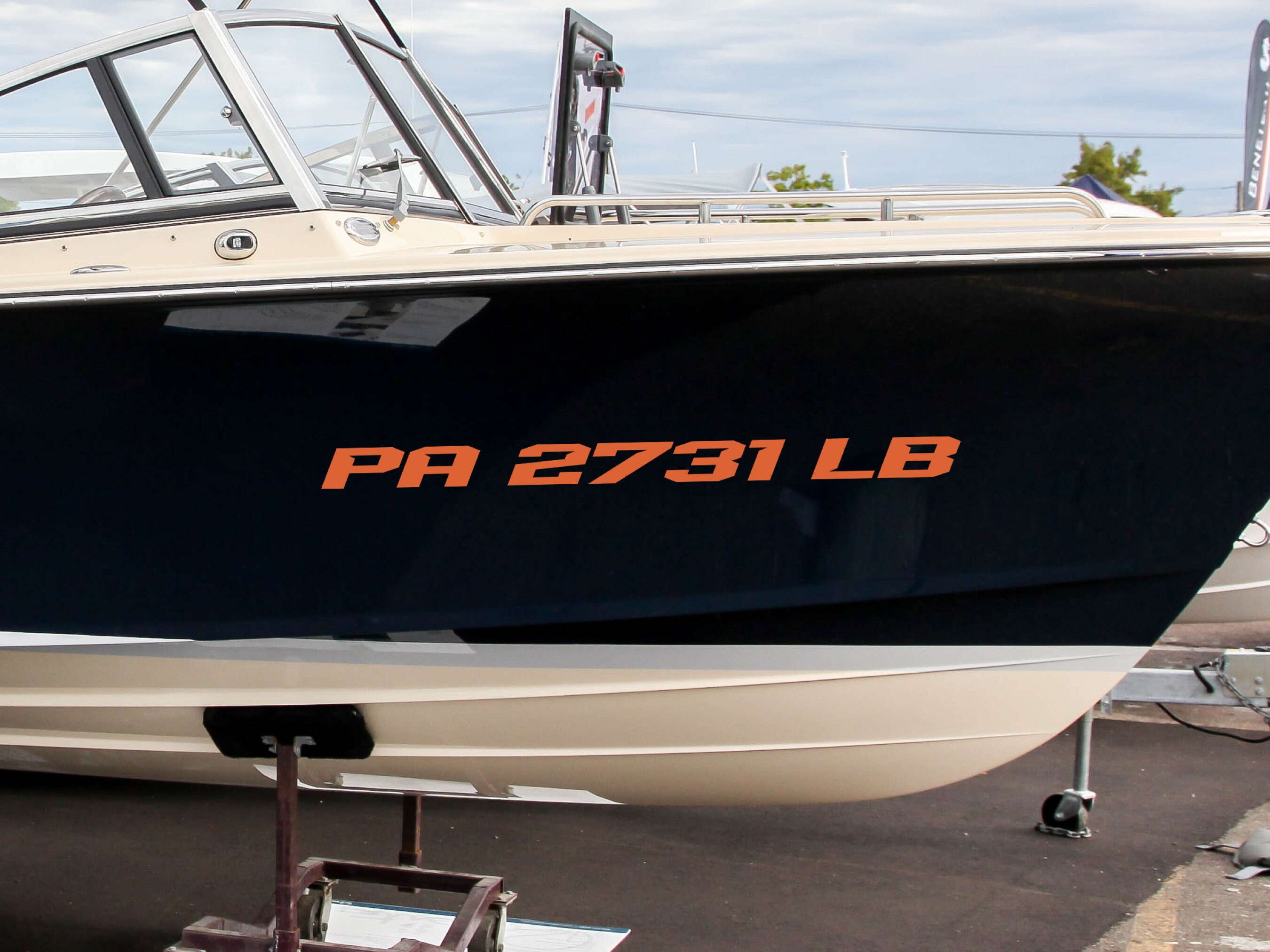 Set of 2 - Custom Made Watercraft Registration Numbers - 31 Size ...
