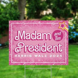 Kamala Harris y Tim Letrero para jardín con estaca en forma de H Harris ...