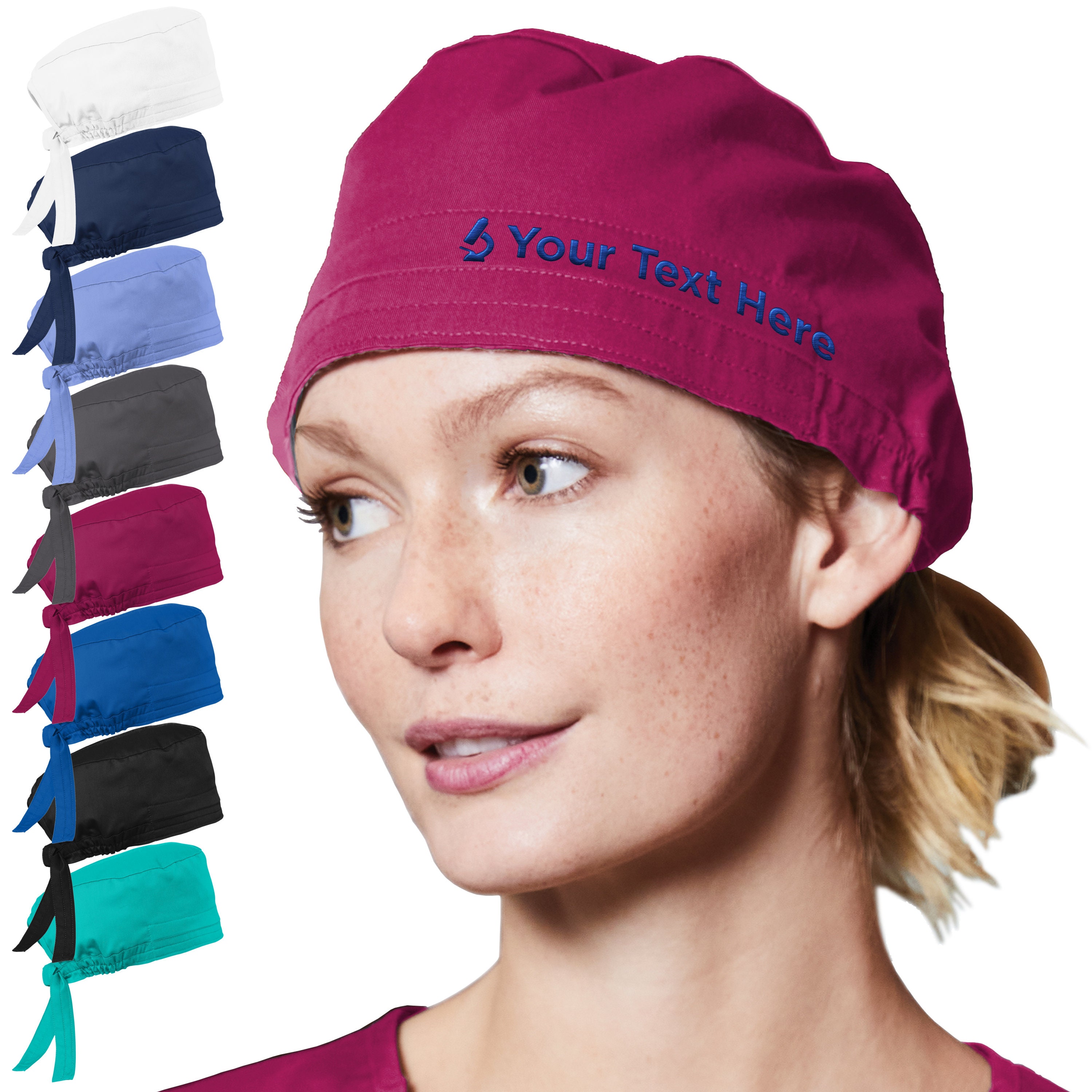 Personalized Embroidered Unisex Scrub Cap W/medical Specialty - Etsy