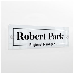 Personalized Name Plate for Wall - 28 Background Options - Coworker ...