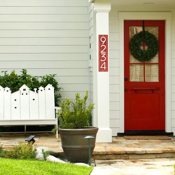 Personalized Vertical House Numbers Outside - Etsy