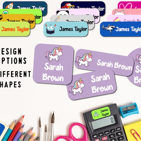 Personalized Labels for Kids for School - Etsy