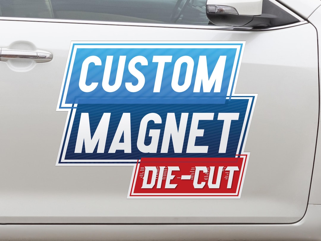Custom Car Magnets, Personalized Logos Bumper Stickers, Magnetic Car ...