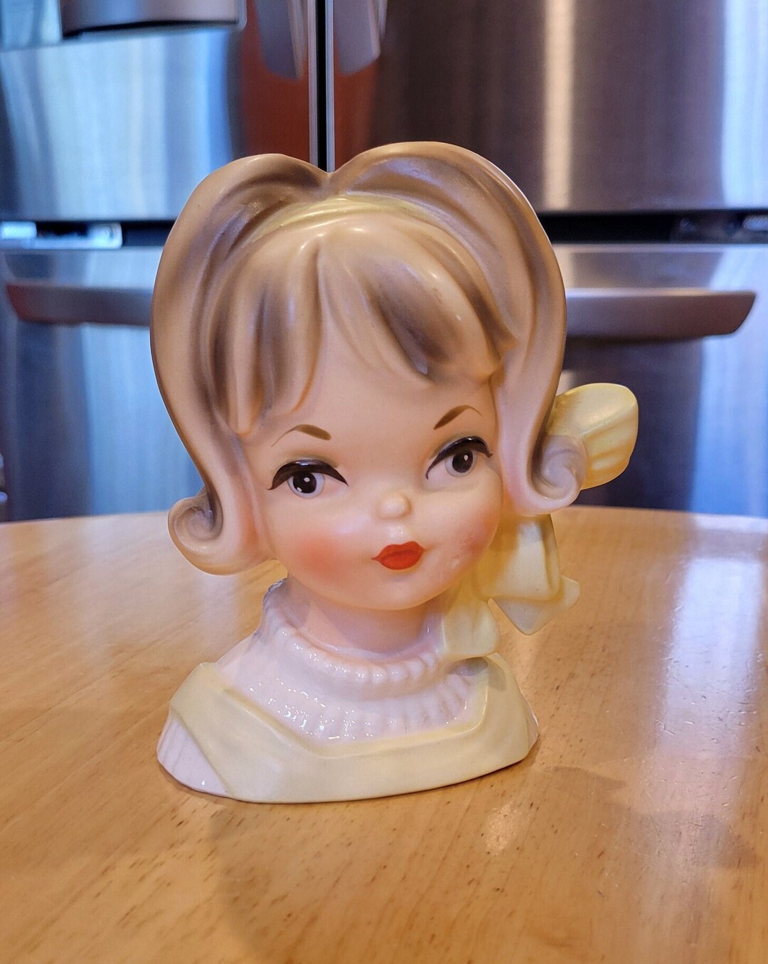 Vintage/ INARCO Lady Floral Head Vase/ Circa 1950s/ INARCO Head Vase ...