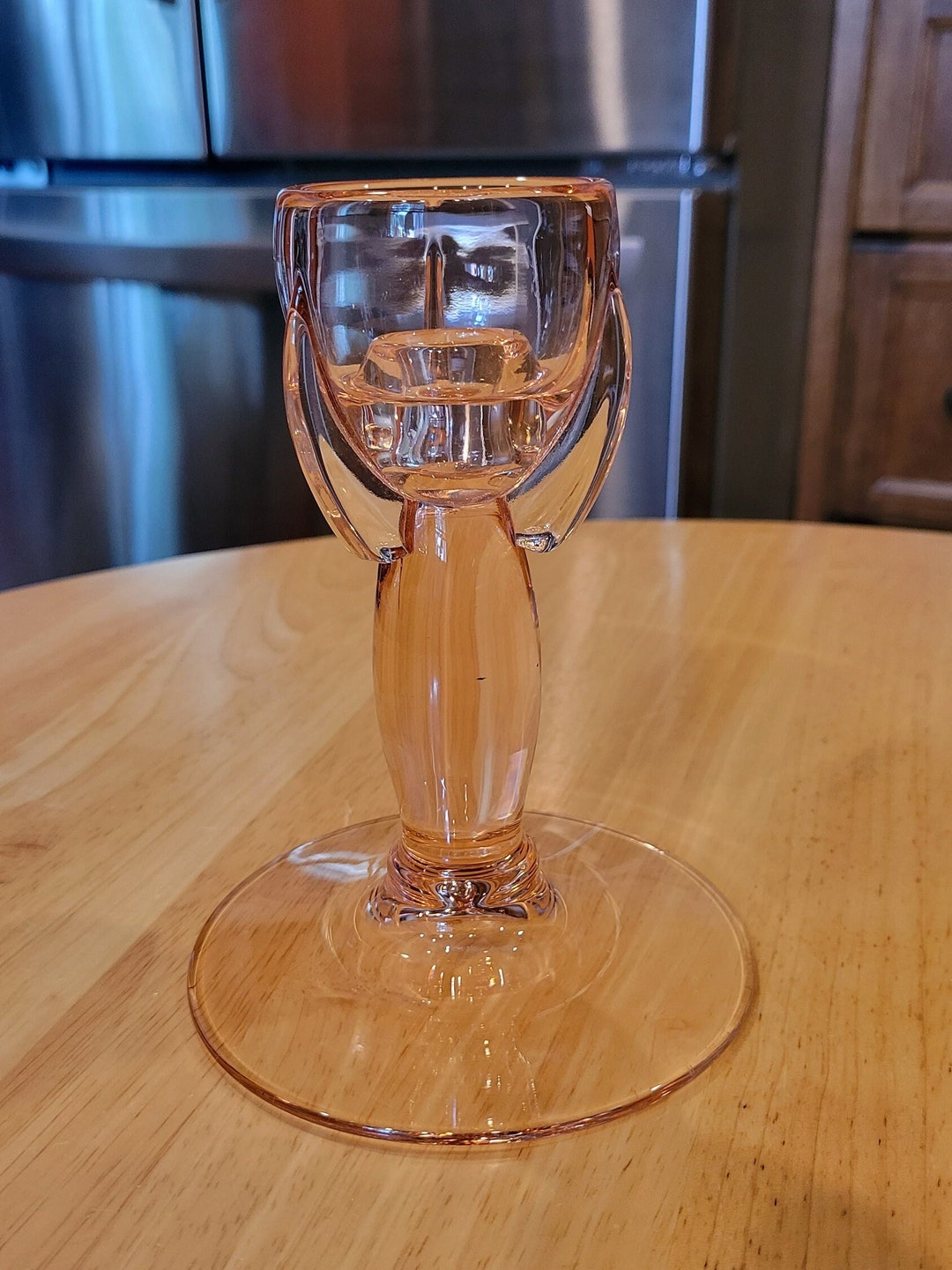 Vintage/ Duncan & Miller Glass Company Single Deco Rose Colored Glass ...