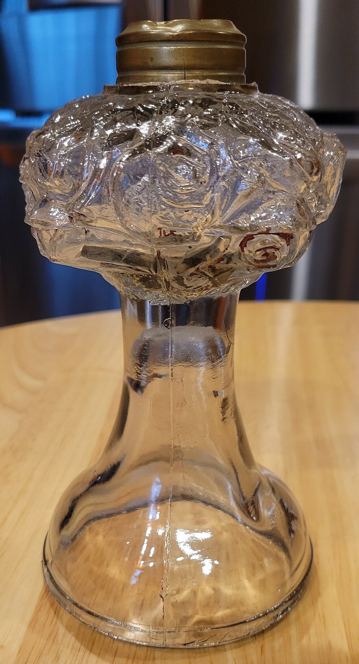 Antique/ Goofus Glass Miniature Oil Lamp/ Plume & Atwood - Etsy