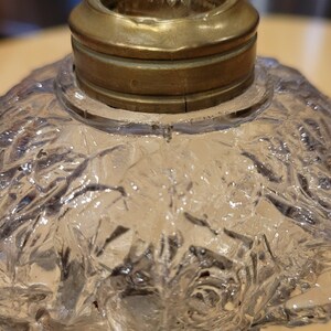 Antique/ Goofus Glass Miniature Oil Lamp/ Plume & Atwood Hornet Burner ...