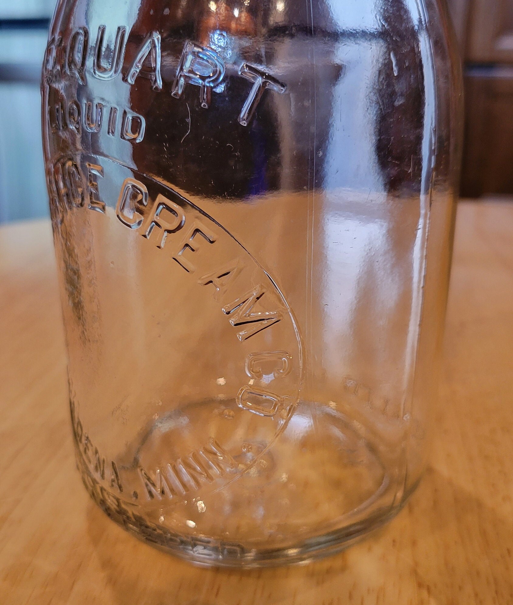 Dairying/ Monarch Ice Cream Co./ Wadena, Minnesota/round Tall Embossed ...