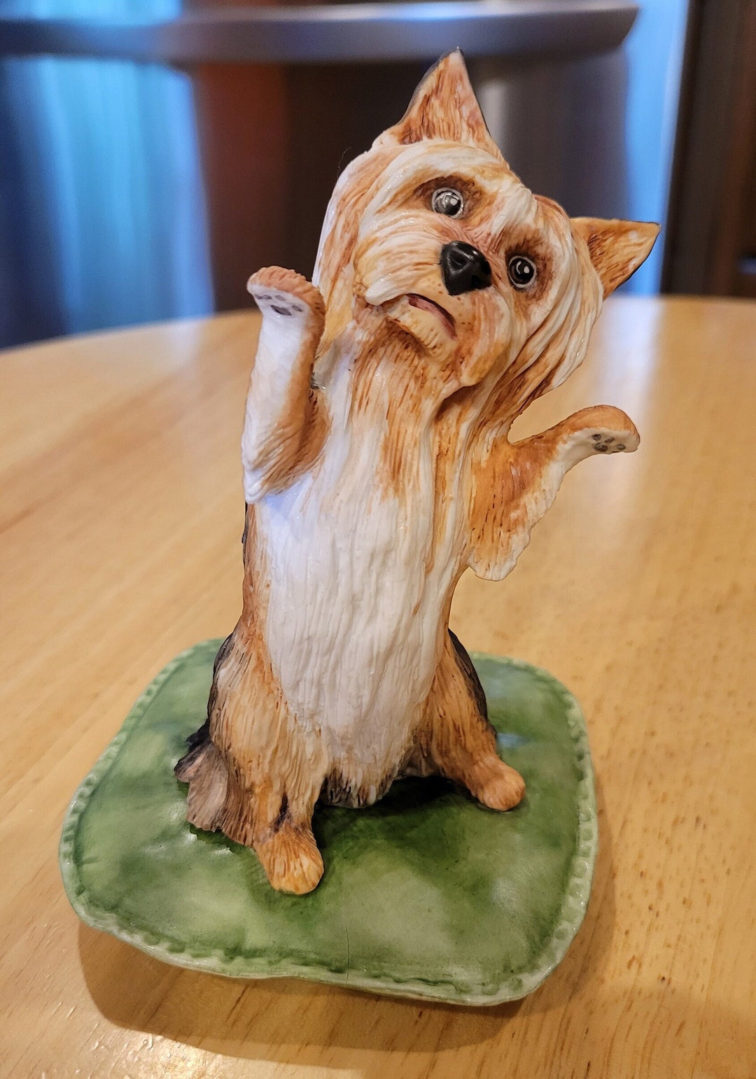 Vintage/ Michael Tandy Hand Painted Yorkshire Terrier Porcelain Figure ...