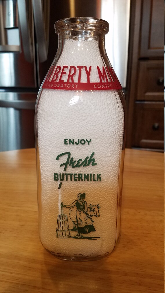 Dairying/ Liberty Milk/ Duraglas/ 1952/ Square Multi-colored | Etsy