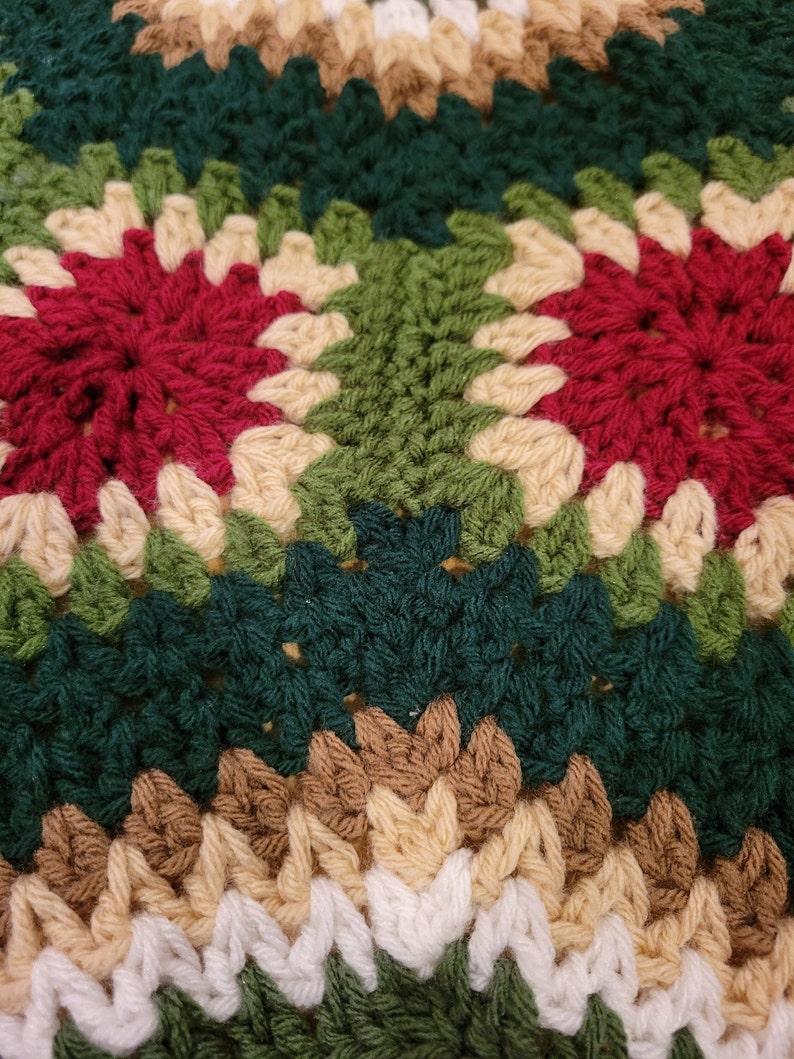 Granny Ripple Tabletop Pencil Tree Skirt/ Vintage Crochet Pattern ...