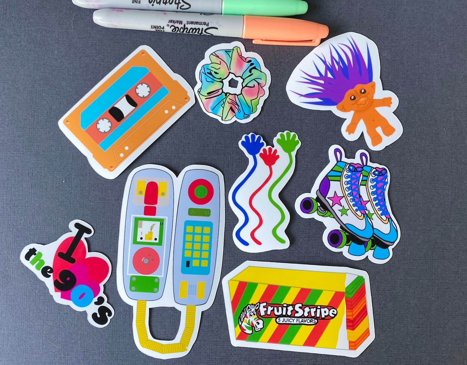 I Love the 90s Sticker Set 1990s Stickers Troll Sticker | Etsy
