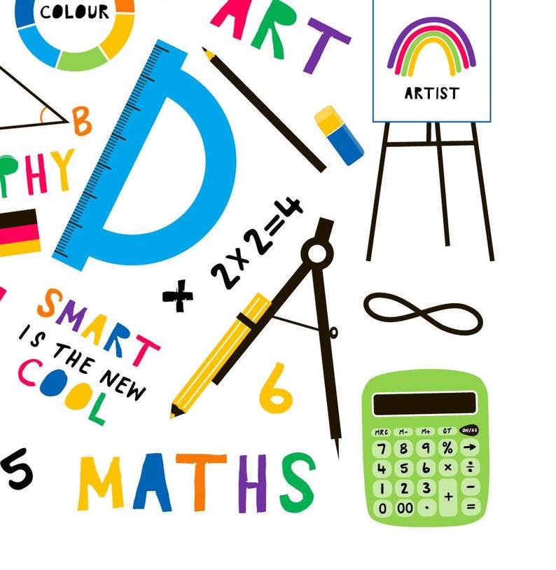 STEM School Clipart Set - Fun and Educational Svgs - Instant Download ...