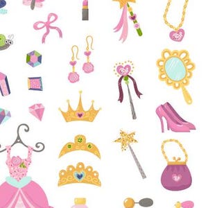 Princess Clipart Set - Magical and Whimsical Princess-themed Svgs ...