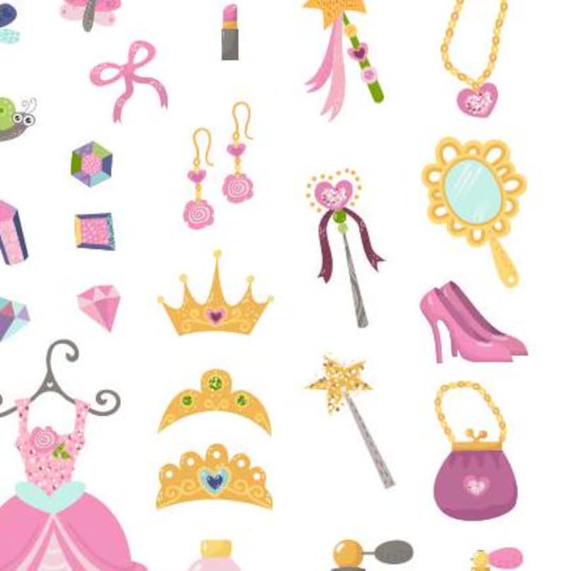 Princess Clipart Set - Magical and Whimsical Princess-themed Svgs ...