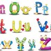 Alphabet Clipart Set - Fun and Playful Cartoon Letters - SVG File ...