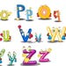 Alphabet Clipart Set - Fun and Playful Cartoon Letters - SVG File ...