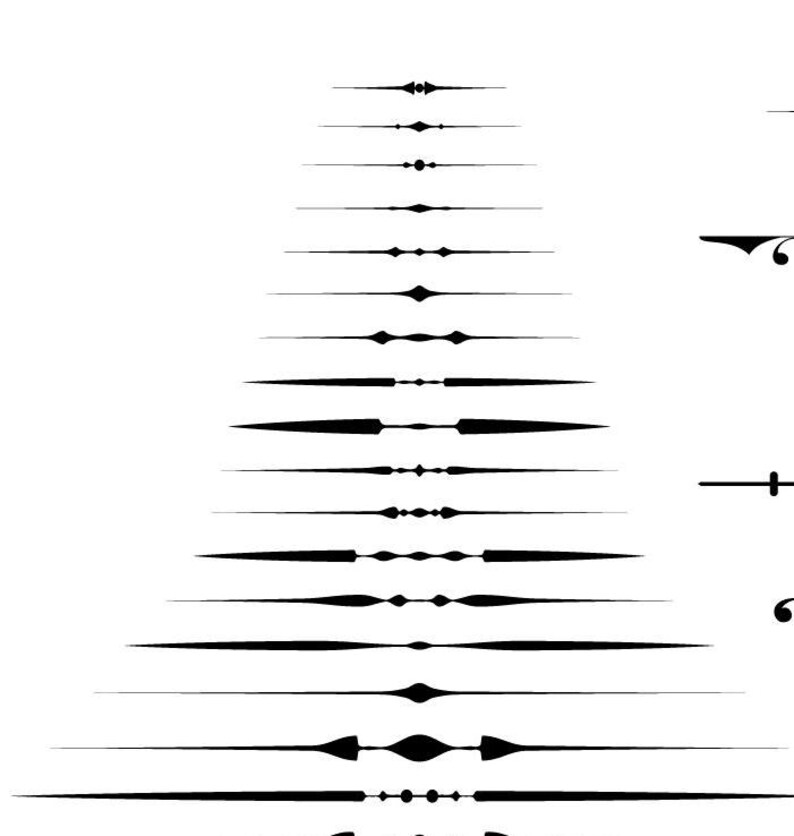 Ornamental Clipart Set - Elegant Corners, Dividers, and Flourishes ...