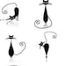 Spooky Cat Silhouettes - Halloween Cat Clipart Set - Instant Download ...
