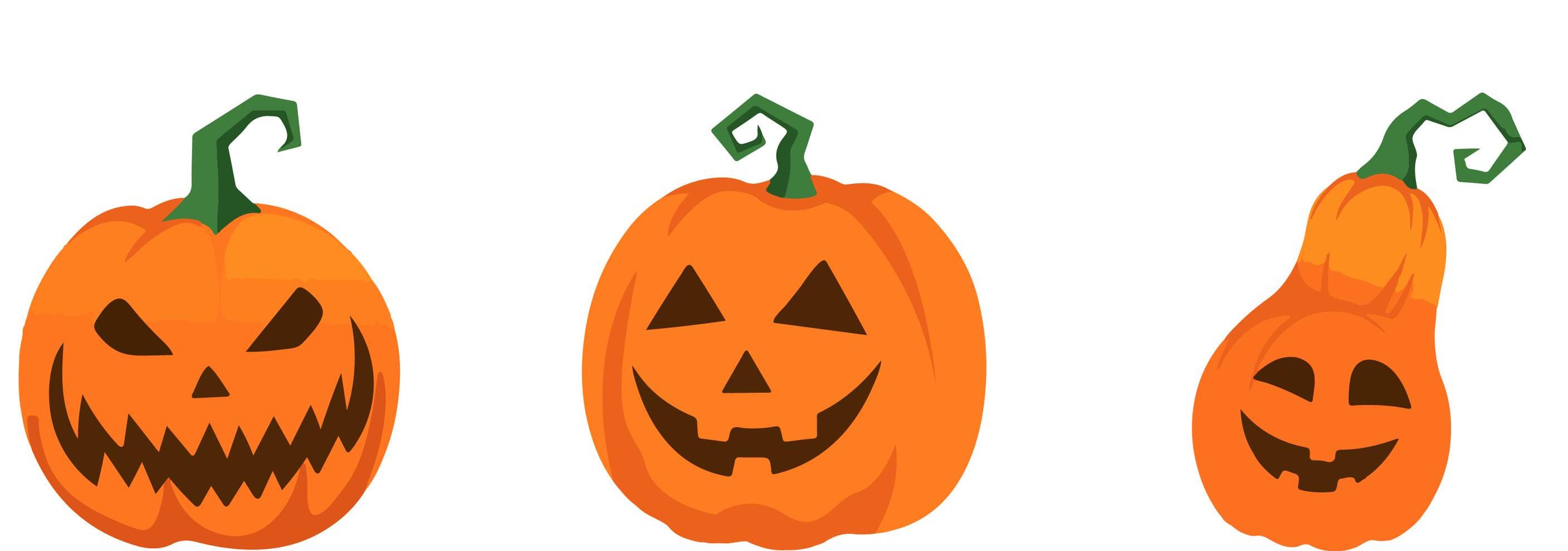 Jack-o’-lantern Clipart Set - Spooky & Fun Pumpkin Faces - Instant ...