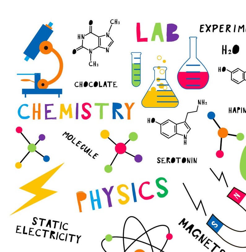 STEM School Clipart Set Fun and Educational Svgs Instant Download - Etsy