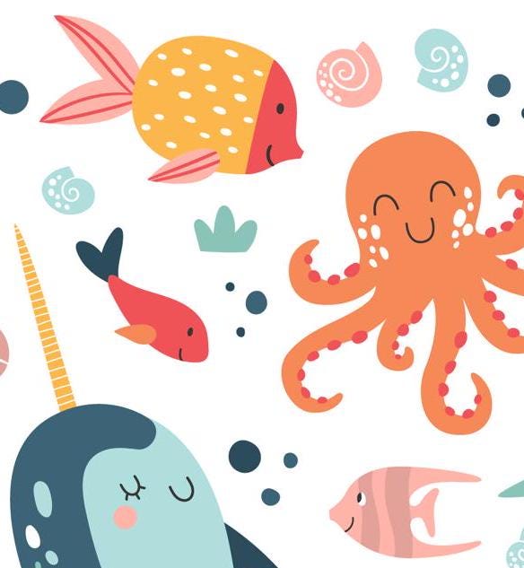 Underwater World Clipart Set - Fun and Whimsical Sea-themed Svgs ...
