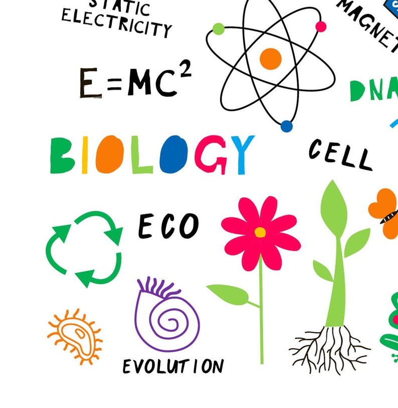 STEM School Clipart Set Fun and Educational Svgs Instant Download - Etsy