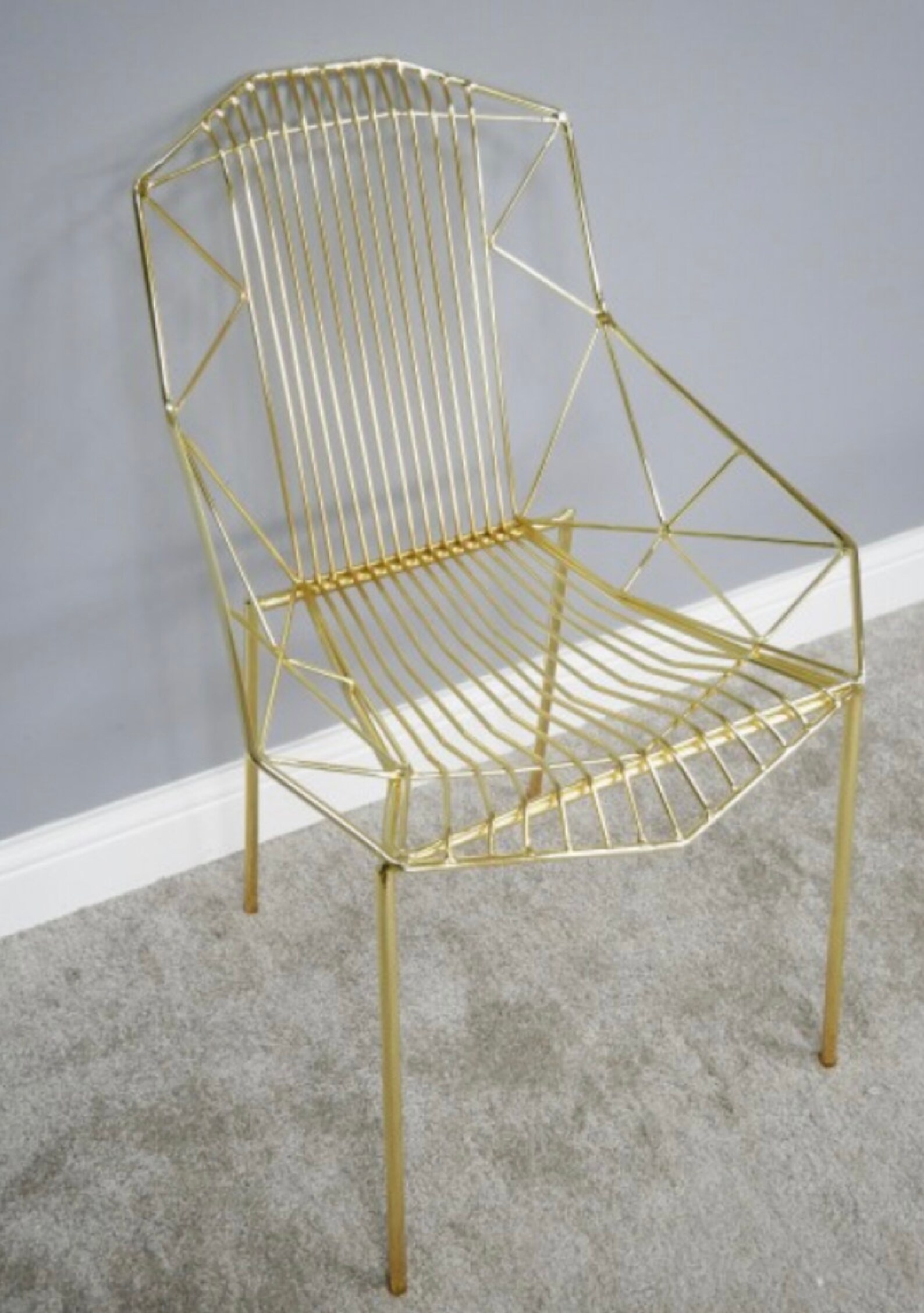 Metal, Gold Chair- Baxter Range - Etsy UK