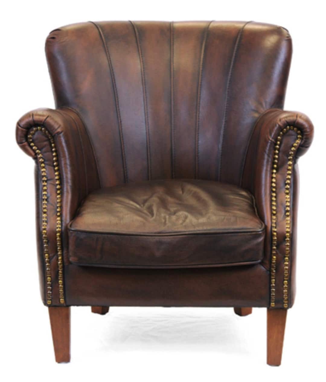 Sloane Leather Armchair Professor Chair Fireside Chair Hall - Etsy UK