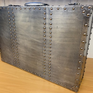 A Large Aluminium, Riveted Designed Suitcase - Etsy