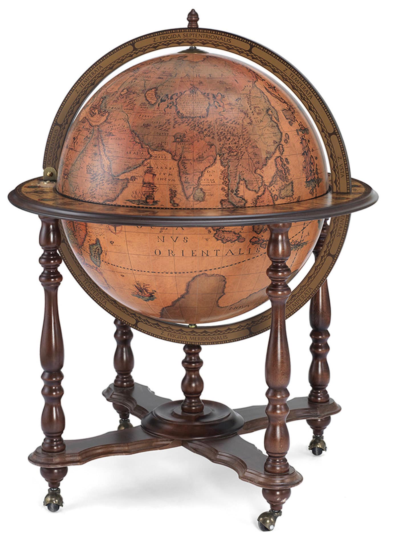 Extra Large Bar Globe on Casters - Achille - Etsy