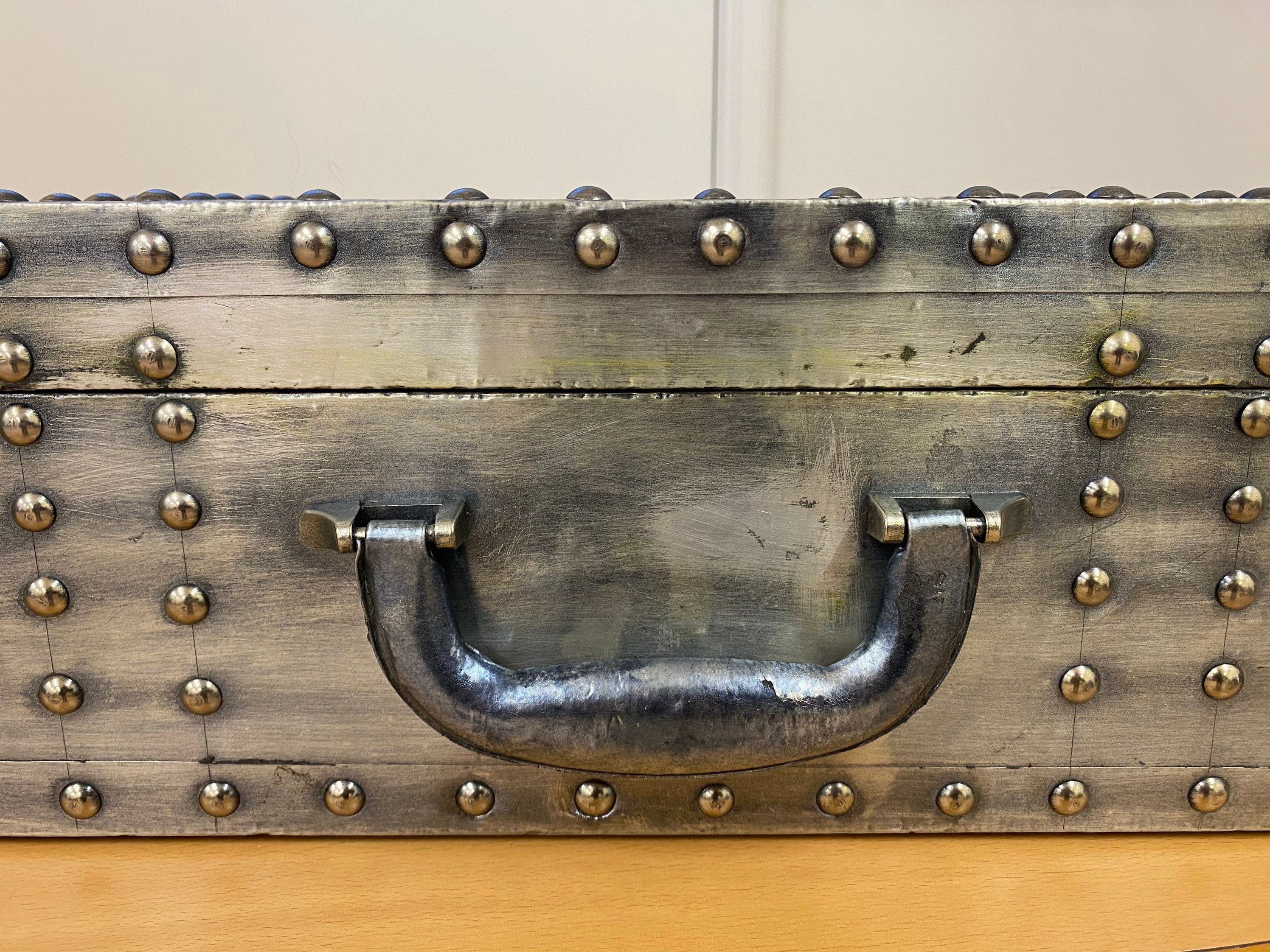A Large Aluminium, Riveted Designed Suitcase - Etsy