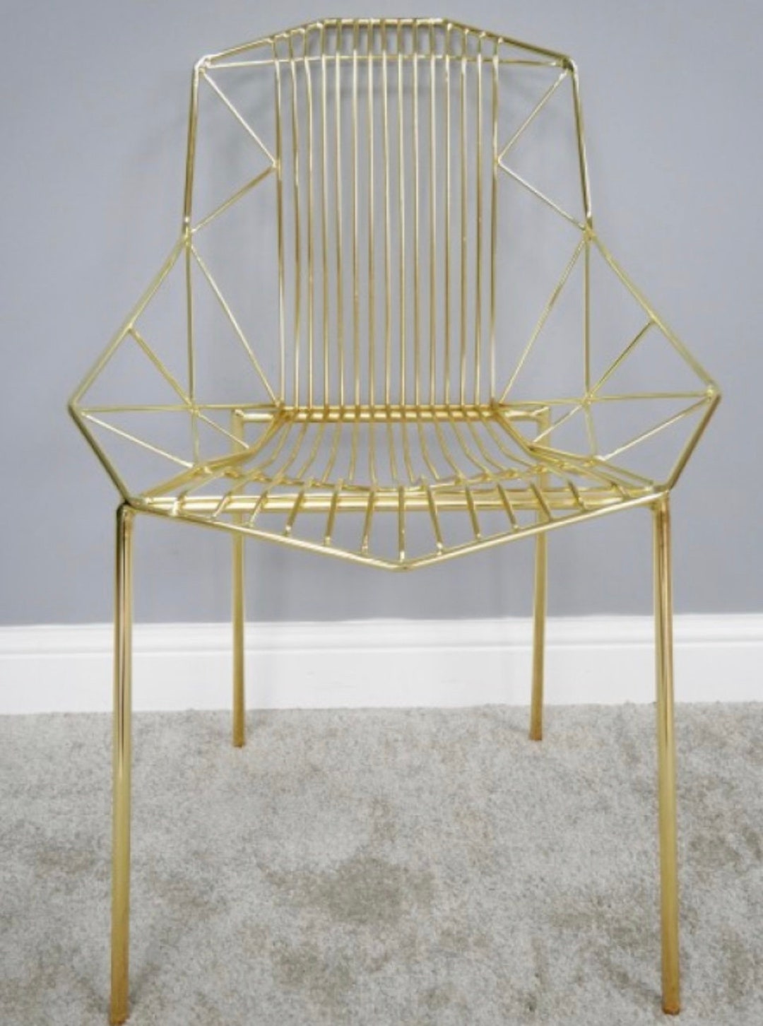 Metal, Gold Chair Baxter Range - Etsy UK