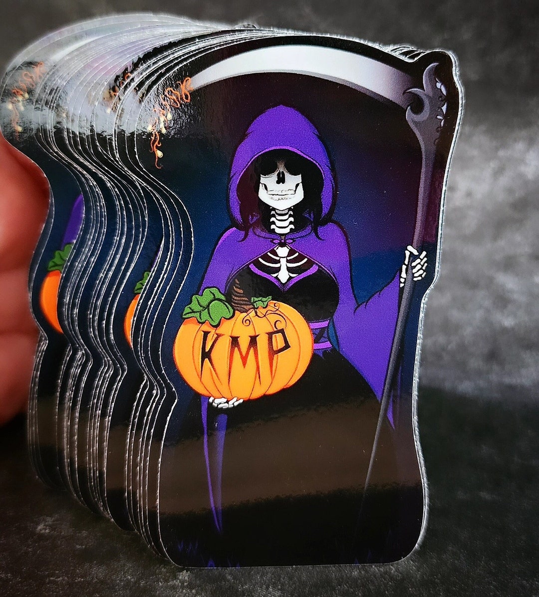 KMP Reaper Sticker Vinyl Pumpkin Carver Halloween, Spooky, Halloween ...