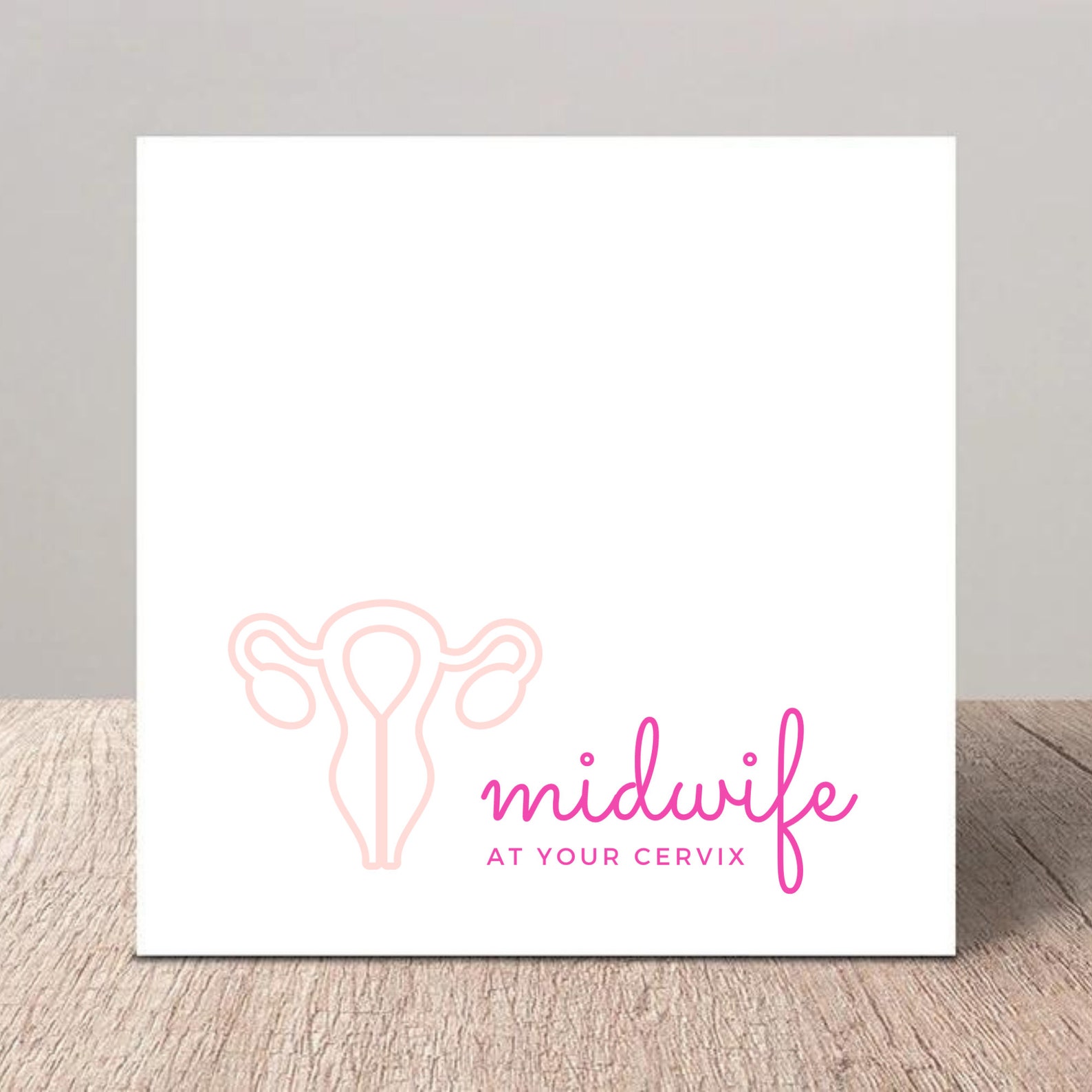 At Your Cervix Midwife Greeting Card | Digital Downloadable Card | Gift ...