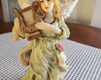 Angel With Harp - Etsy