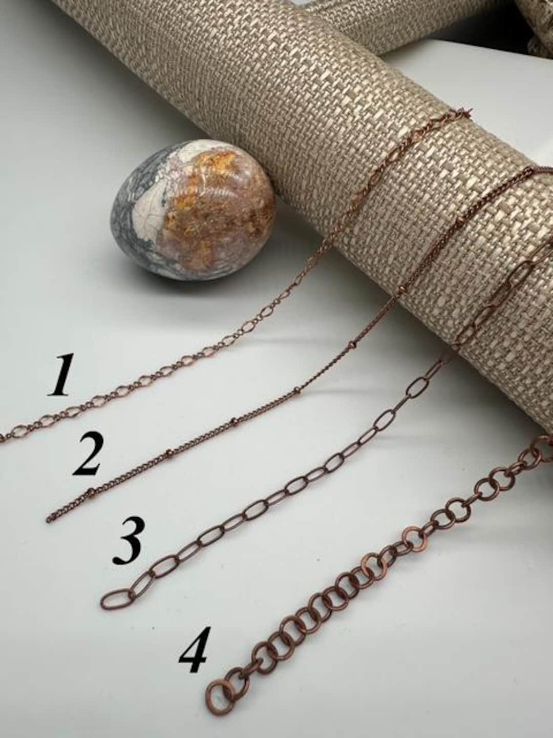 Vintage Copper Chain Necklace - Etsy