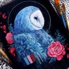 Celestial Raven Bird Wings Illustration Art Painting Print, Astrology ...